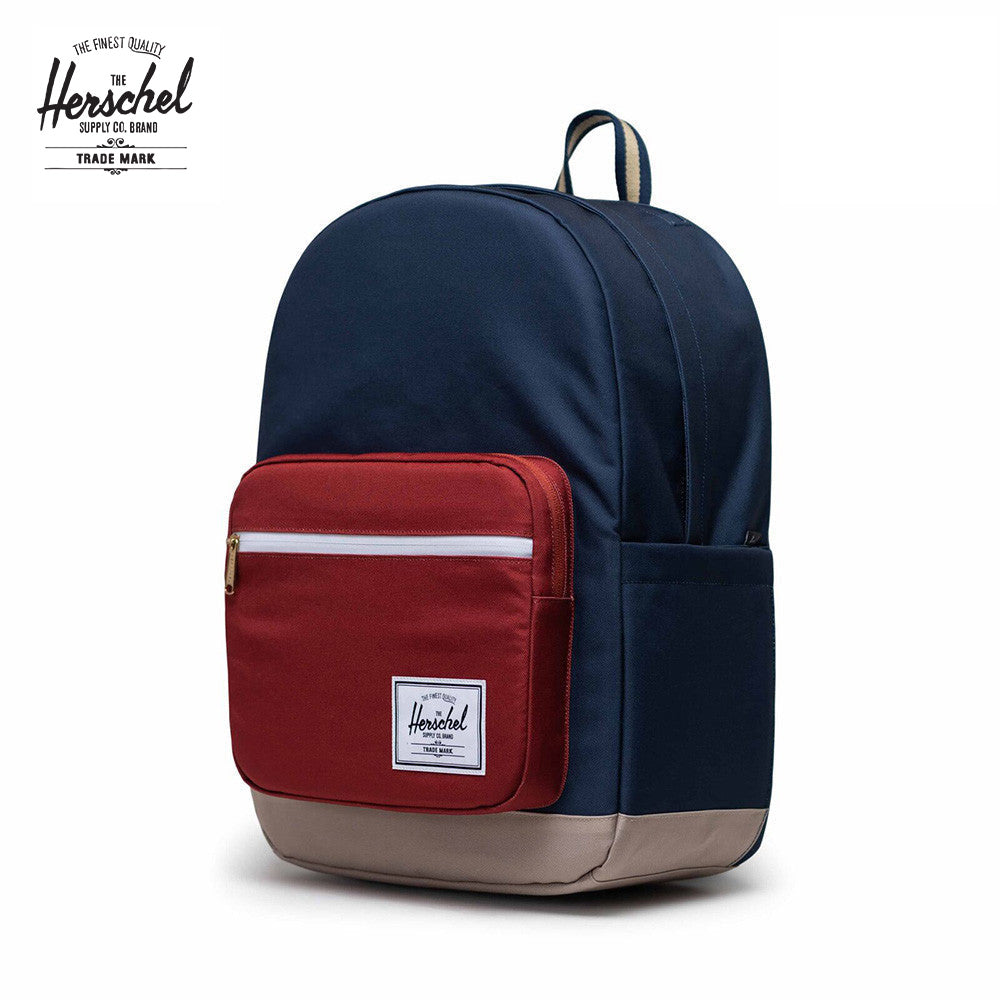 Herschel Pop Quiz Backpack 25L - Black Iris/Red Ochre/Twill – Herschel ...